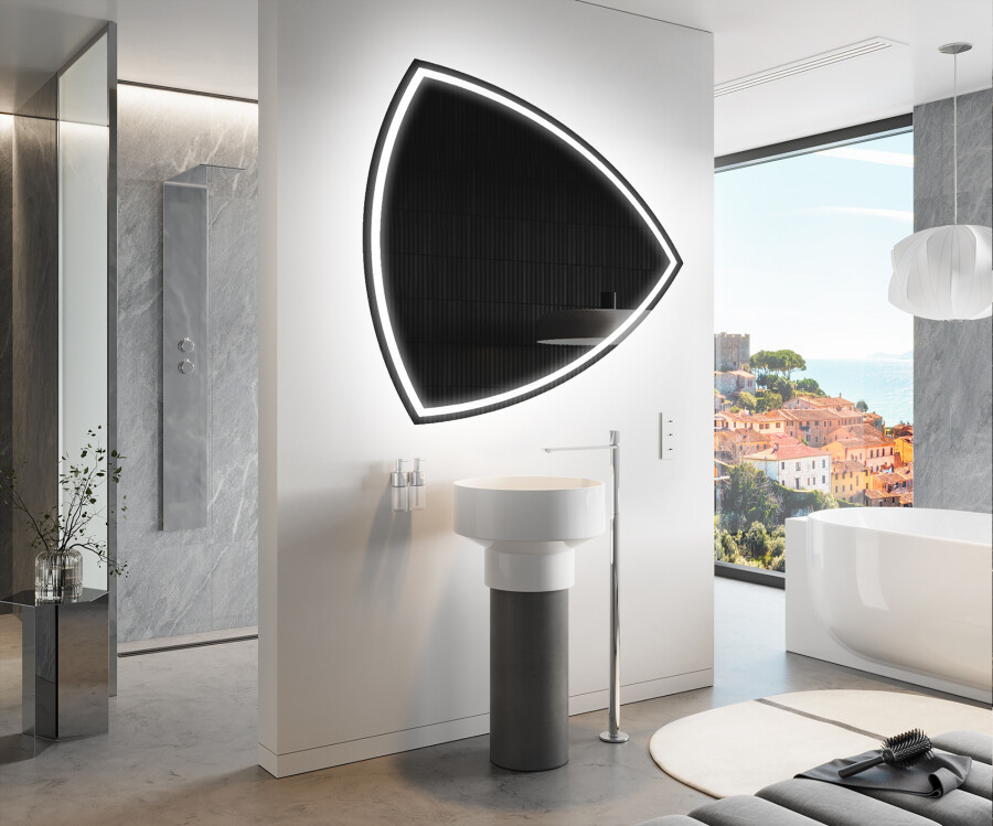 Artforma - Irregular Mirror LED Lighted decorative design T223